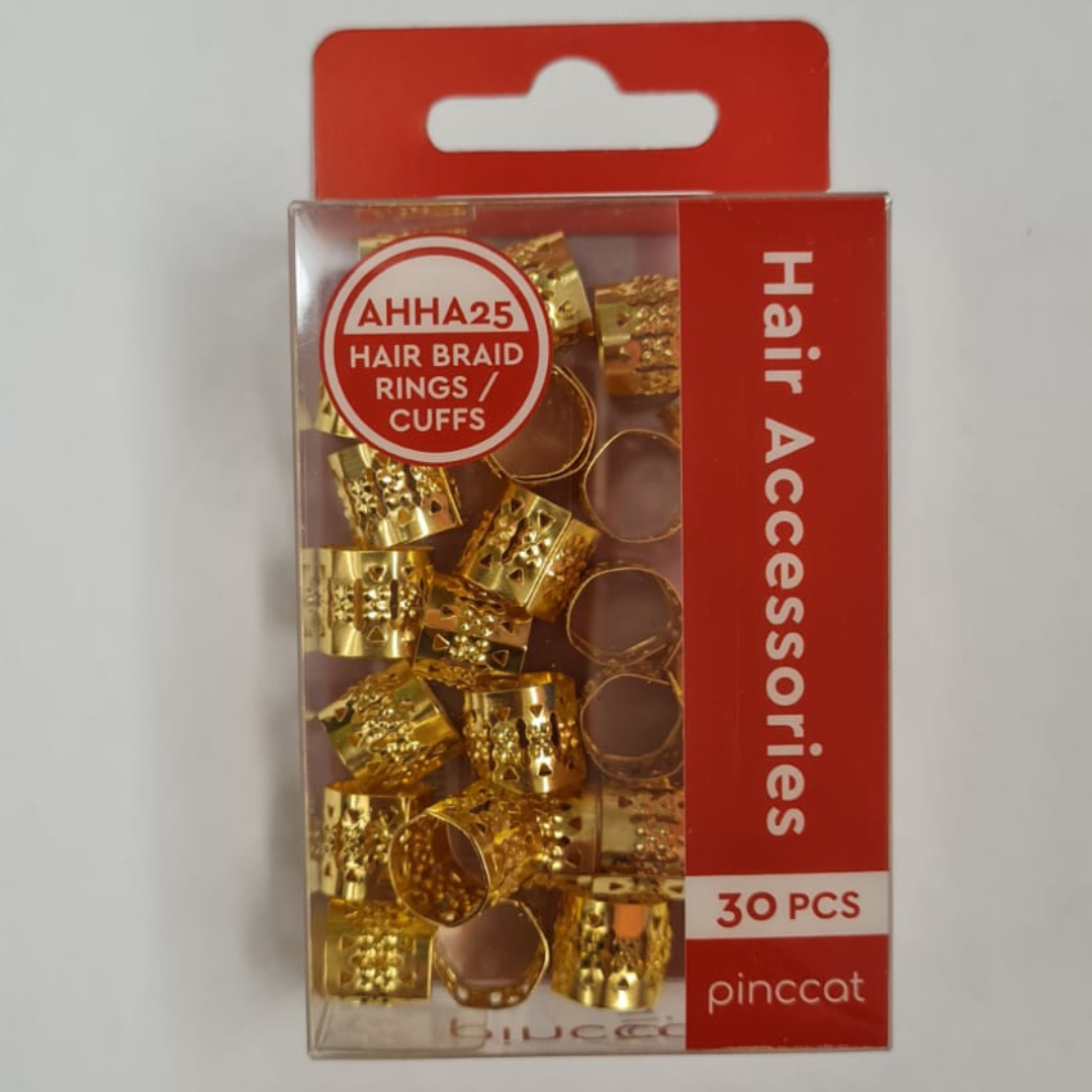 Pinccat Hair Braid Rings/ Cuffs 30pcs (6pk)